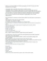 GEOG 1301 Final Exam Review Docx What Is An Important Difference Between Geography As A Field