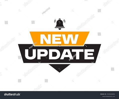 New Update Label Notification Icon Stock Vector Royalty Free