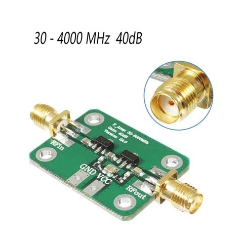 30 4000MHz 40dB Gain RF Broadband Amplifier Module for FM HF VHF UHF 50Ω ubs High Frequency