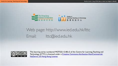 Using Html Editor To Insert An Image In Moodle Ppt