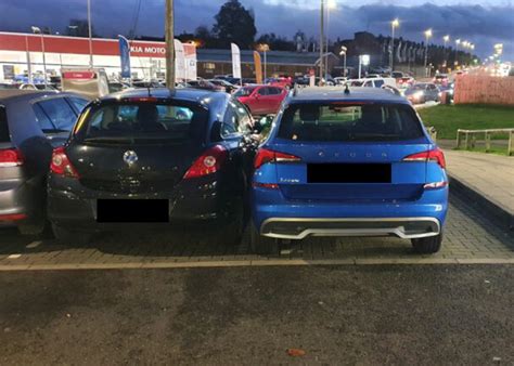 Driver Takes Creative Revenge On Cars Hogging Multiple Parking Spaces To Make A Point