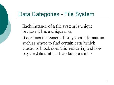 File System Analysis 1 What Is A File