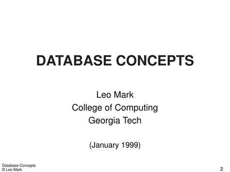 Ppt Database Concepts Powerpoint Presentation Free Download Id218925