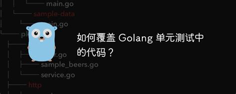 如何覆蓋 golang 單元測試中的程式碼？ golang php中文網