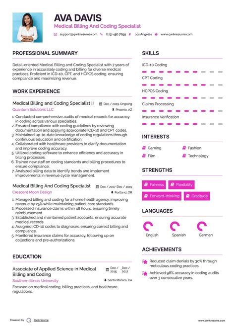 10 Medical Billing And Coding Specialist Resume Samples And Templates For 2025