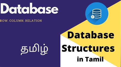 Database Structures Tuple Attribute Relation Tamil Youtube