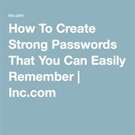 Create Strong Password Artofit