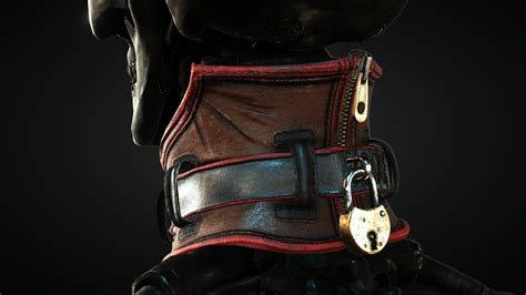 neck collar moding resource as obj with pbr and calsic materials