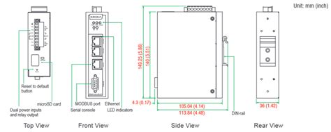 moxa mgate 5105 mb eip série 1 port modbus rtu ascii tcp vers ethernet