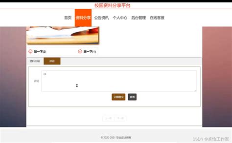 【计算机毕业设计】048校园资料分享平台关于校园资料分享的毕业设计 Csdn博客