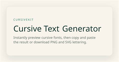 Cursive Text Generator Copy And Paste Cursive Fonts