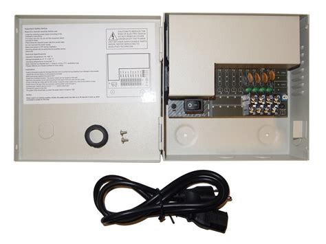 Evertech Channel Port Volt DC Output CCTV Power Supply Distributed Box For Security Camera