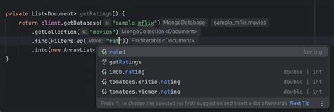 Autocomplete Intellij Plugin Mongodb Docs