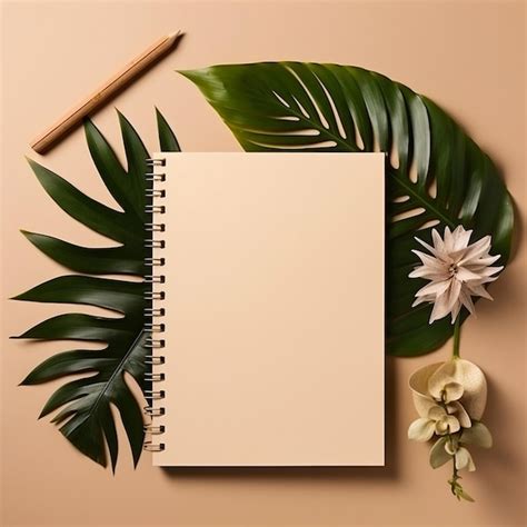 Plantilla De Hoja De Cuaderno Foto Premium