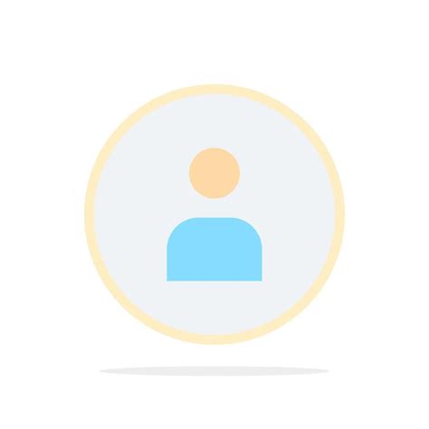 Man Worker Basic Ui Abstract Circle Background Flat Color Icon Vector Art At Vecteezy