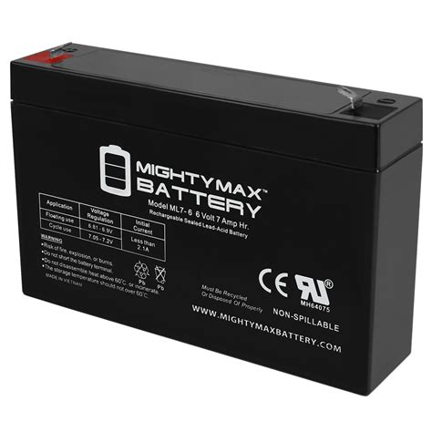 Exit Sign Battery 6v 7ah New Backup Mightymaxbattery