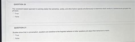 Solved The Constraint Based Approach To Parsing States That