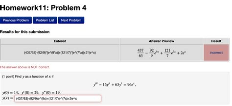 solved homework11 problem 4 previous problem problem list