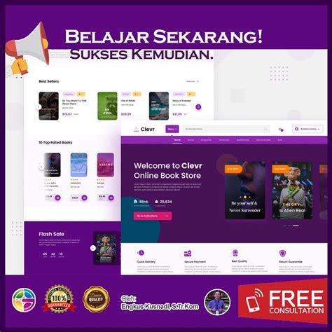 jual tutorial membuat web toko buku menggunakan laravel shopee indonesia