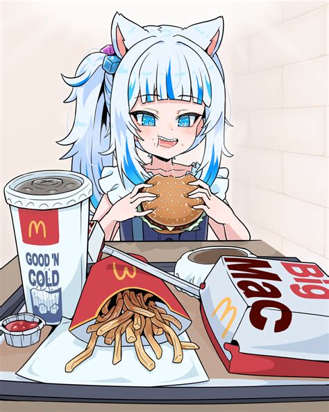 Moral Cacoethes Gawr Gura Gawr Gura Casual Hololive Hololive English Mcdonald S Highres