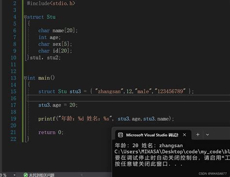 c语言自定义结构体及其应用 csdn博客