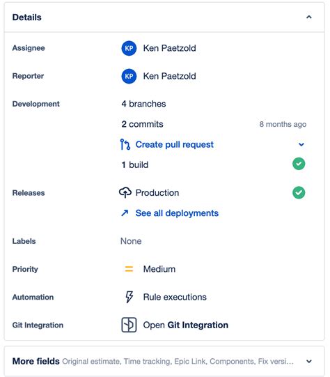 Viewing Builds And Deployments In Jira Issue