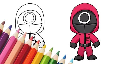 How To Draw Squid Game Worker Guard YouTube