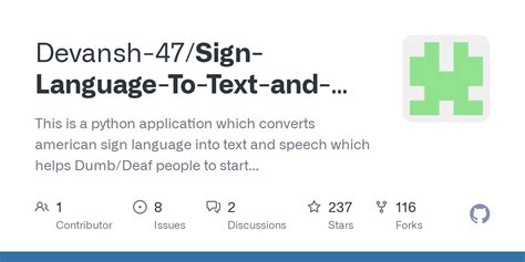 Sign Language To Text And Speech Conversion Idea Gitignore At Master Devansh Sign