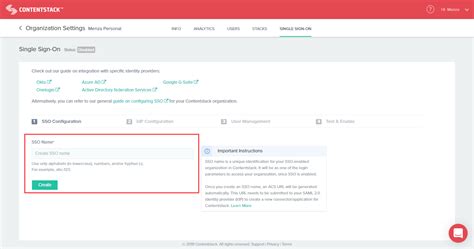 Set Up SSO With Google G Suite Integration Contentstack