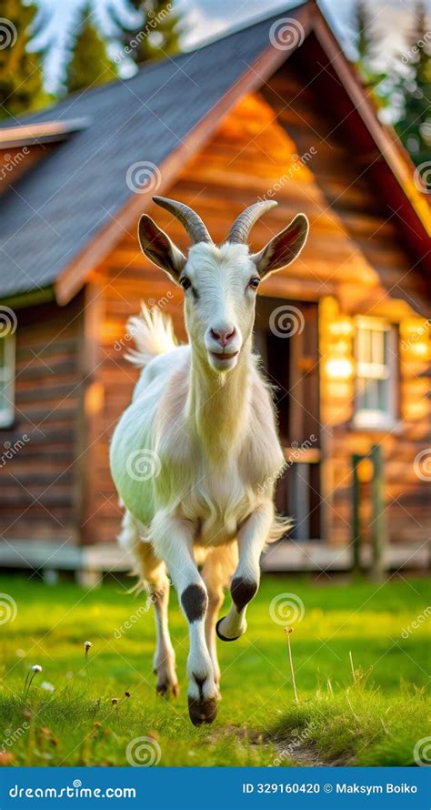 Fainting Goat Runs House Stock Illustration Illustration Of Vector