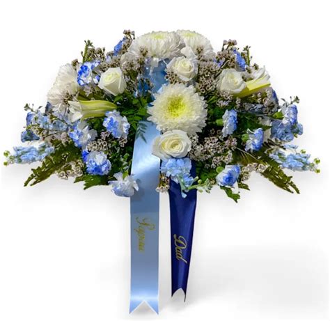 Blue Casket Spray Best Funeral Flowers Laporte In 2026