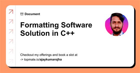 Formatting Software Solution In C With Ajay Kumar Ojha
