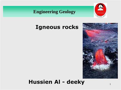 Pdf Engineering Geology Civilittee · Engineering Geology Thus In Pure Geological Sense Rock