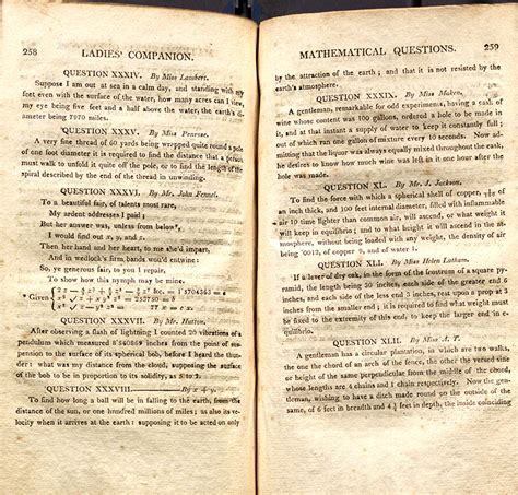 Mathematical Treasure New Athenian Oracle Or Ladies Companion Mathematical Association Of