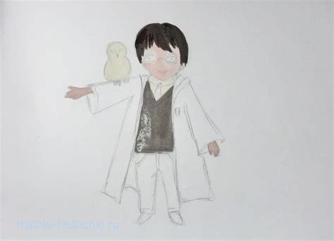 Как нарисовать Гарри Поттера поэтапно