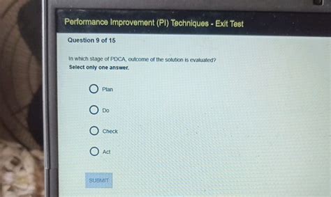 Performance Improvement PI Techniques Exit StudyX