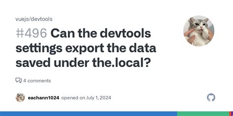 Can The Devtools Settings Export The Data Saved Under Thelocal