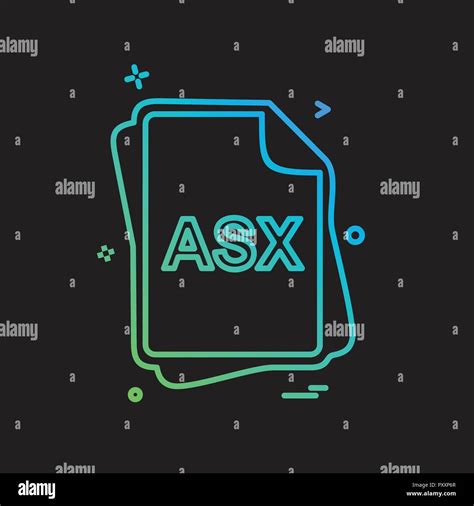 Asx File Type Icon Design Vector Stock Vector Image And Art Alamy