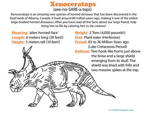 Xenoceratops Facts Thư Viện Tiếng Anh