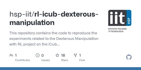 Github Hsp Iitrl Icub Dexterous Manipulation This Repository Contains The Code To Reproduce