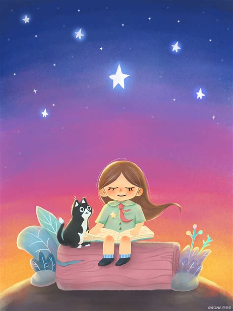 星星之火风格插画设计作品 设计人才灵活用工 设计dna