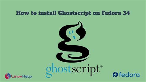 how to install ghostscript on fedora 34 youtube