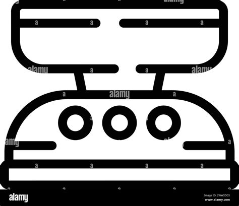 Kitchen Weighing Scale Icon Outline Vector Measurement Appliance