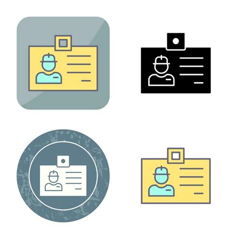 Identity Card Vector Icon 30235294 Vector Art At Vecteezy