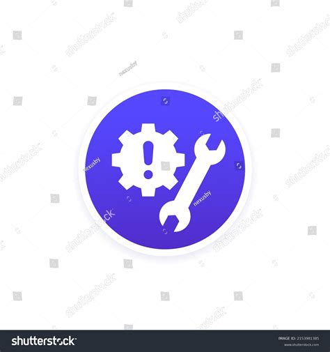 Fixing Errors Technical Problems Vector Icon Stock Vector Royalty Free