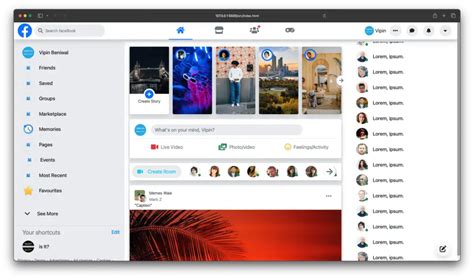 Facebook Clone Using Html Css And Js With Source Code Codewithcurious