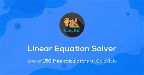linear equation solver