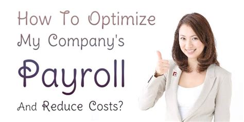 How To Optimize My Company S Payroll And Reduce Costs Fischer Partners Accounting Payroll