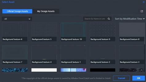 Design Assets Overview Datav Alibaba Cloud Documentation Center