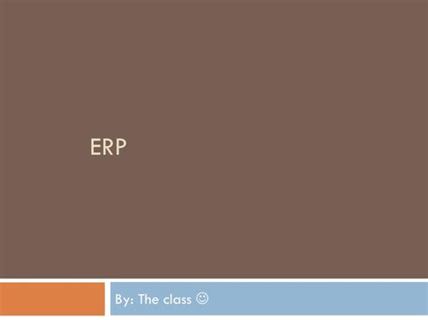 PPT ERP PowerPoint Presentation Free Download ID 294997